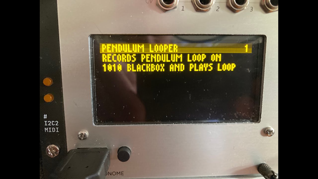 Monome teletype pendulum looper á la HAINBACH