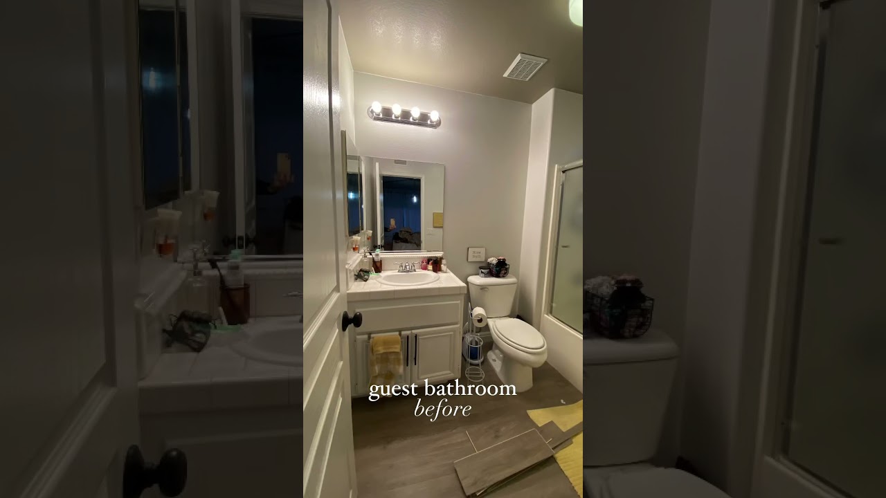 Bathroom Makeover on a Budget | Bathroom Before and After #bathroomdesign  #bathroommakeover