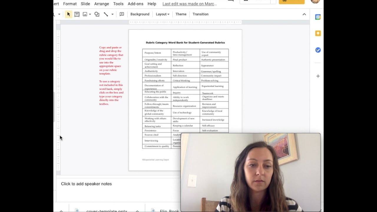 How to Use Student-Created Rubrics to Evaluate Experiential Learning