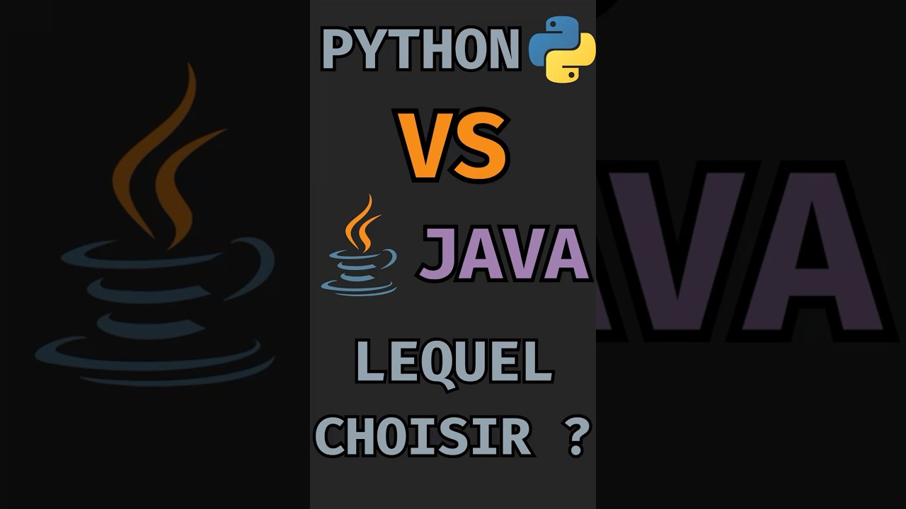 Python vs Java - Le MEILLEUR Langage Pour Débuter en 2025?