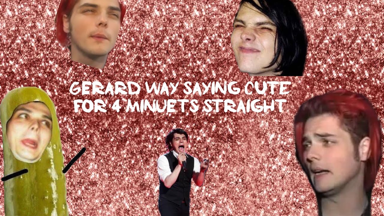 Gerard way saying cUTE for 4 minutes straight