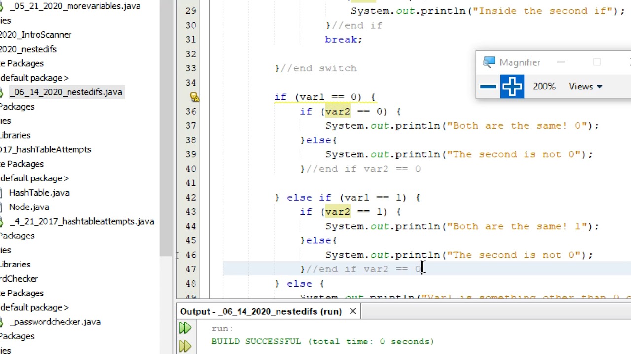 Nested If Introduction - Java One