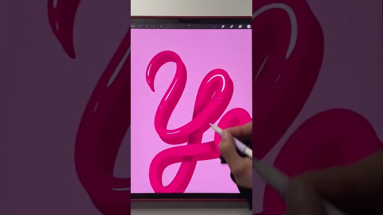How to make 3D letters using Procreate 🔥