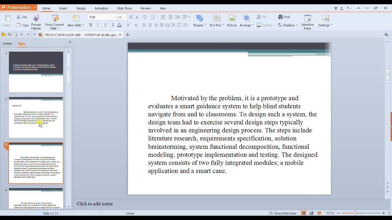IEEE 2014 EMBEDDED MICROCONTROLLER AND VOICE BASED ALERT SYSTEM FOR BLIND