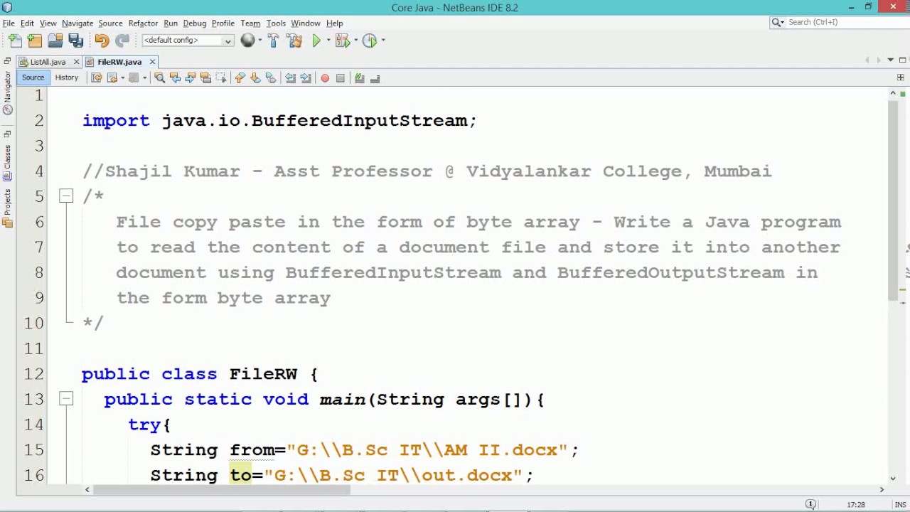 File copy paste in the form of byte array