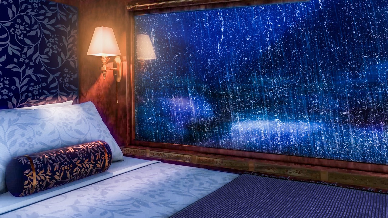 Train Sounds & Rain for Sleep | All Aboard Relaxing Railways!