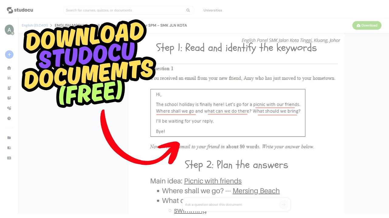 How to Download Studocu Documents for Free (Legally)