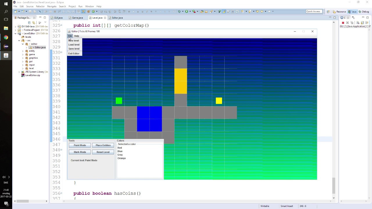 Simple Level Editor (Java)