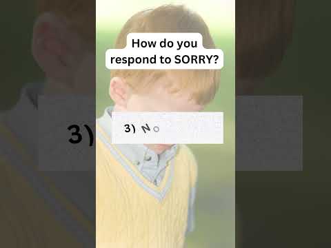 What do you say when someone say sorry or apologizes to you? Here's what you could say... #english