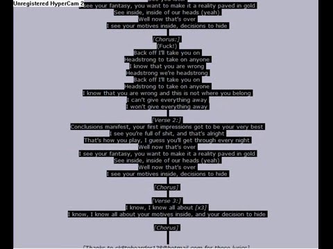 Trapt-Head Strong [lyrics]