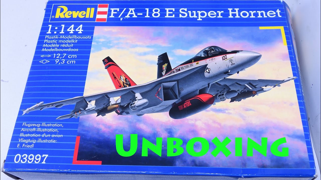 REVELL 03997 F/A-18E Super Hornet 1/144 [Unboxing]