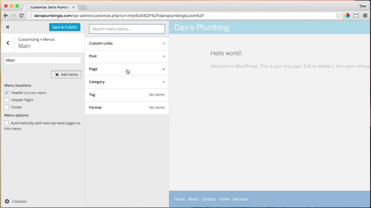 10   Change   Rearrange WordPress Navigation Menu