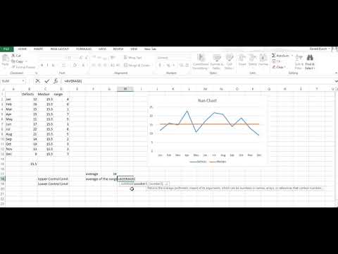 How to make Run Chart and Control Chart