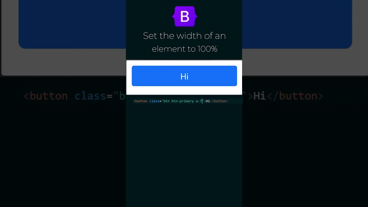 Bootstrap: Set the width of an HTML element to 100%