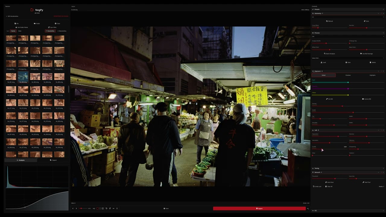 NegPy 0.14.0: basic workflow