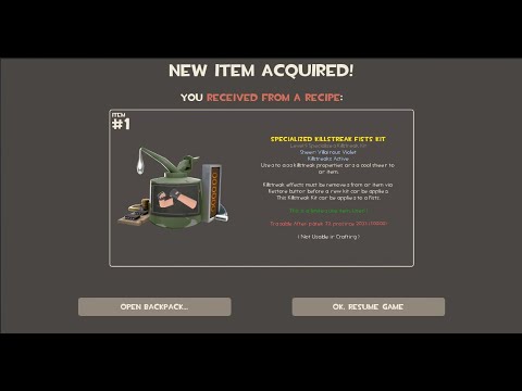 Steam Community :: Video :: Making a Specialized killstreak Kit Thru ...