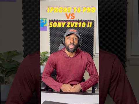 iPhone 16 Pro Vs Sony ZVE10 II Camera and Mic Test In Studio