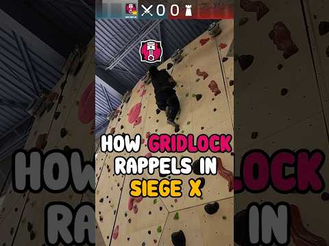 HOW GRIDLOCK RAPPELS IN SIEGE X #shorts
