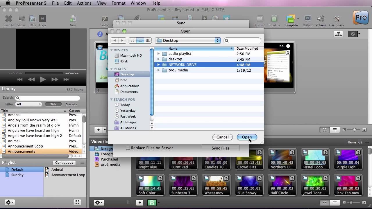 ProPresenter 5 - Synchronization Features