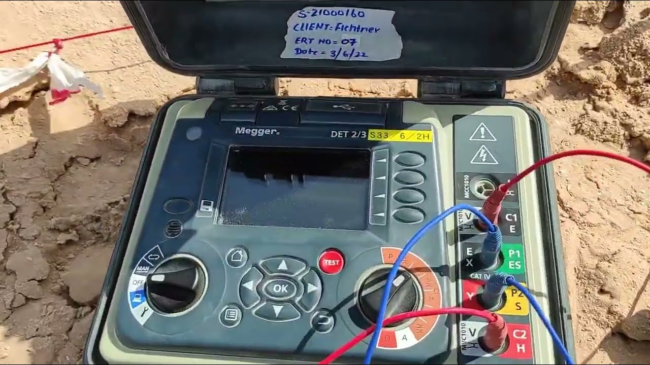 How to do Electrical Resistivity Test (ERT) by using Magger