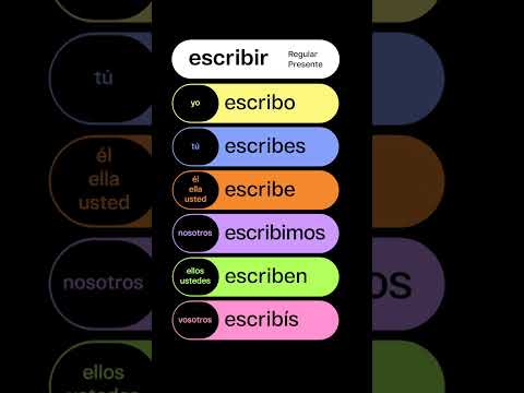 Escribir - to write / language study communication in everyday / #Shorts #learning #study
