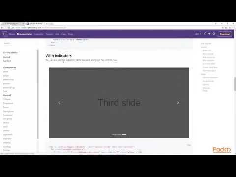 Learn Bootstrap 4 Recipes Modifying Carousels | packtpub com - Mind Luster