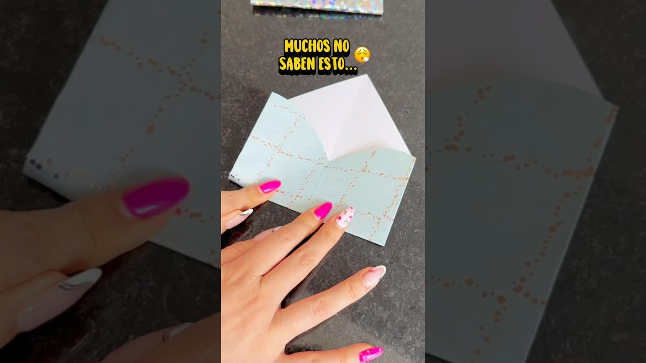 Aprende hacer un sobre en forma de corazón  🥰 #tips #tipshogar #Ideas #home #losabias