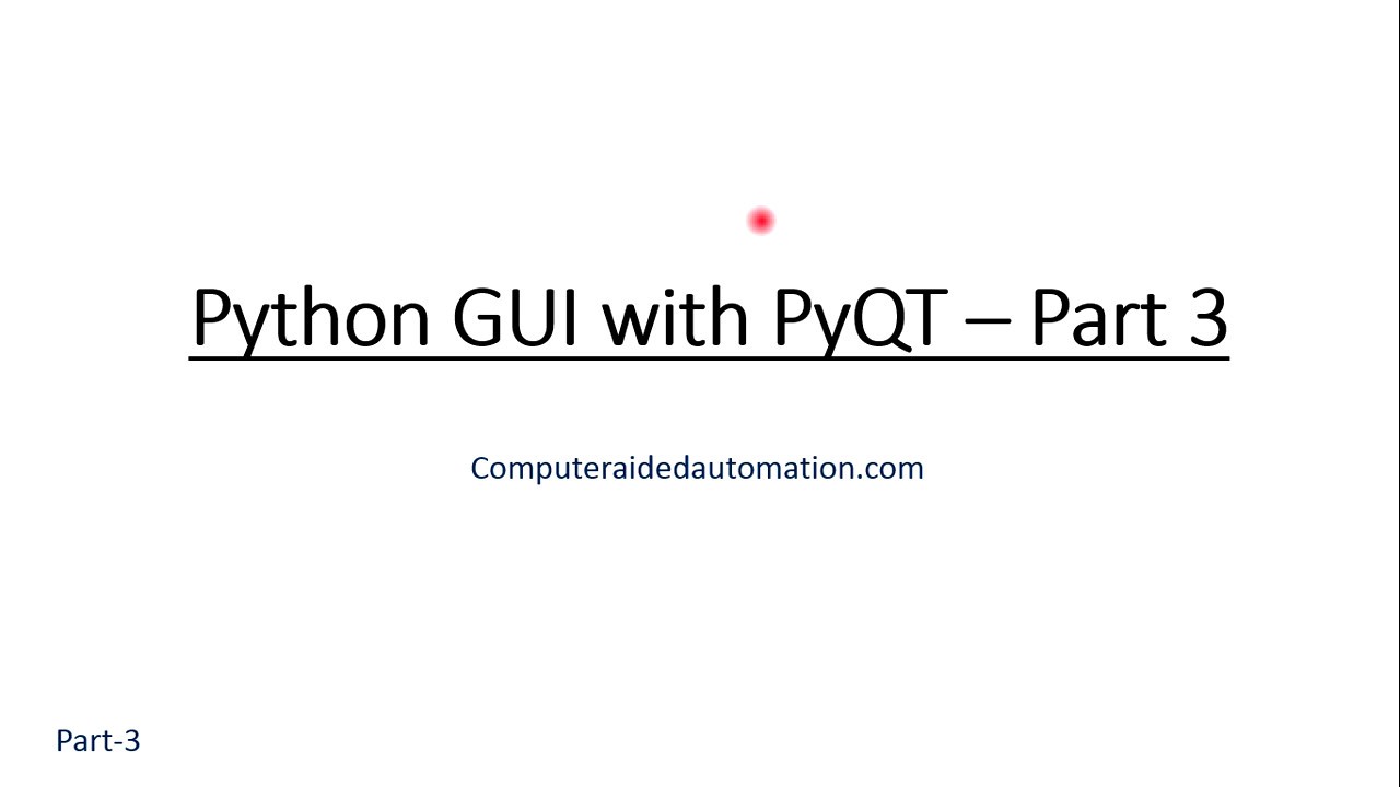 Python GUI with PyQT5 : Insert Button - Part 3