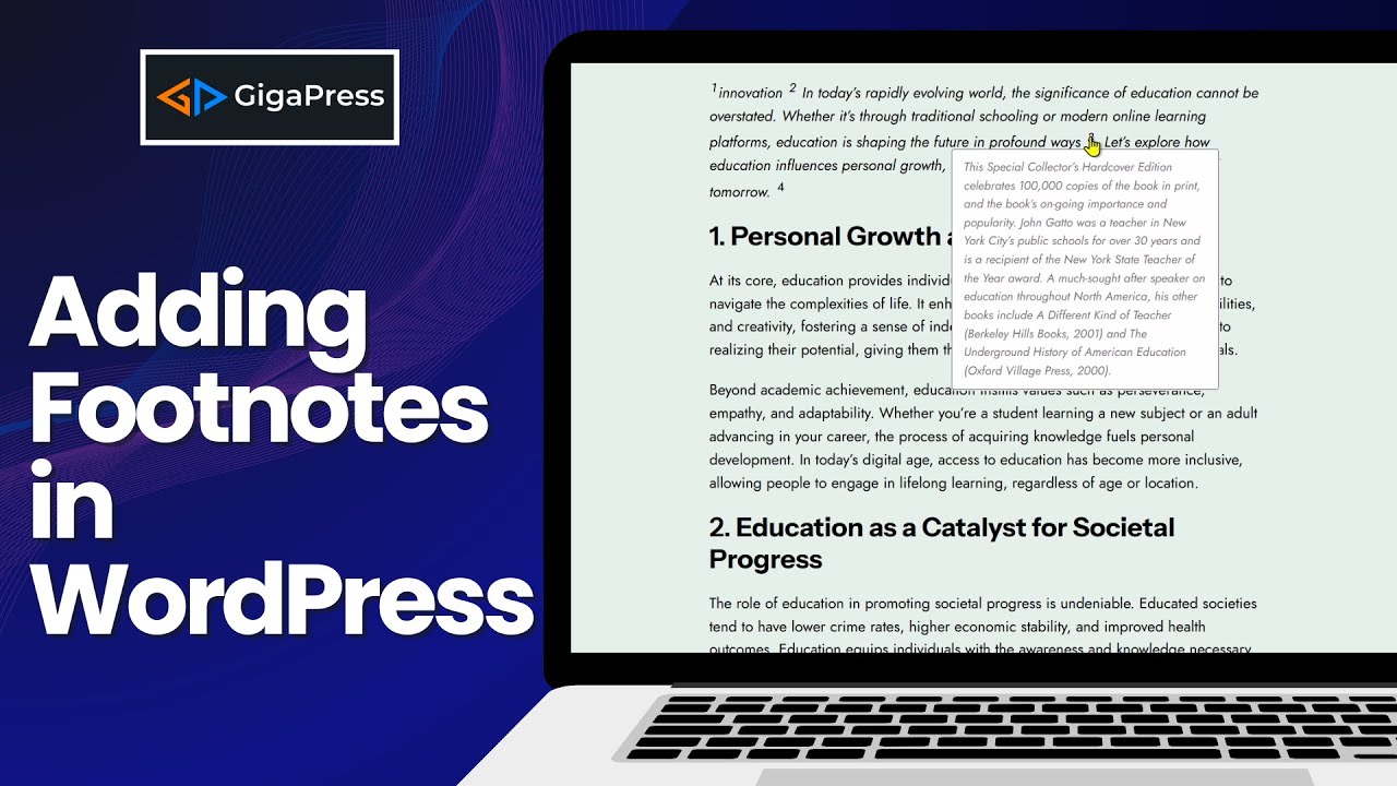 How To Add Footnotes In WordPress