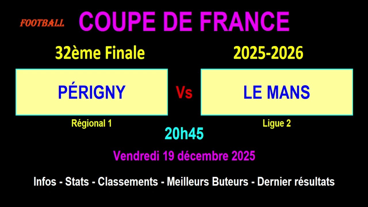 Suivez en direct le choc Le Mans - Nancy lors de la Coupe de France ...