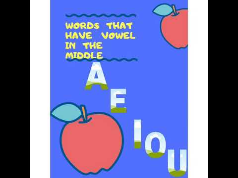 Words that have vowel in the middle