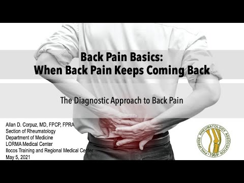 When Back Pain Keeps Coming Back: Back Pain Basics (A Diagnostic ...