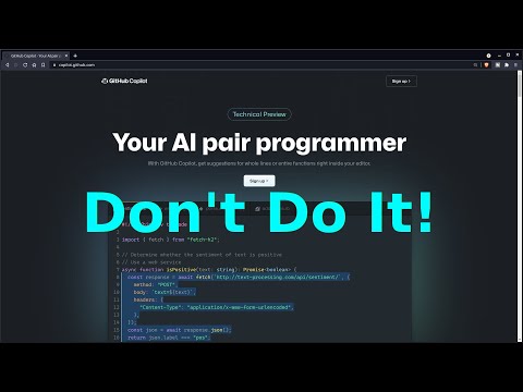 Here's why I will NOT be using Github CoPilot
