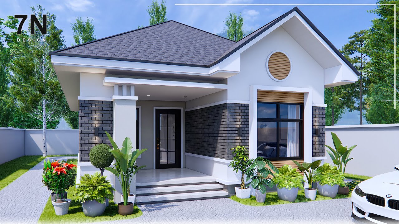 7 x 12 Meter small house plan | Beautiful House design with 3Bedrooms