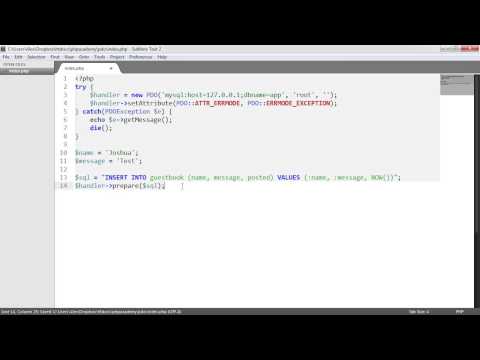 Learn PHP Data Objects PDO Prepared statements Part 6 8 - Mind Luster