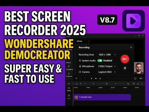 Best Screen Recorder 2025 | Wondershare DemoCreator - Super Easy & Fast To Use! #screenrecorder