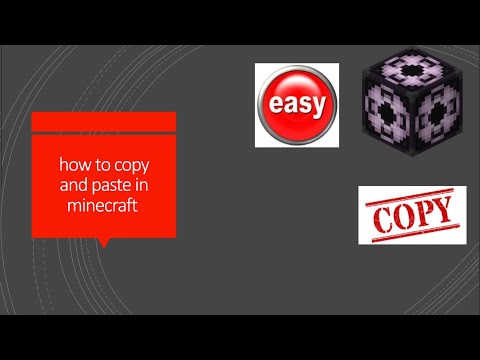 How to copy and paste in Minecraft (bedrock)