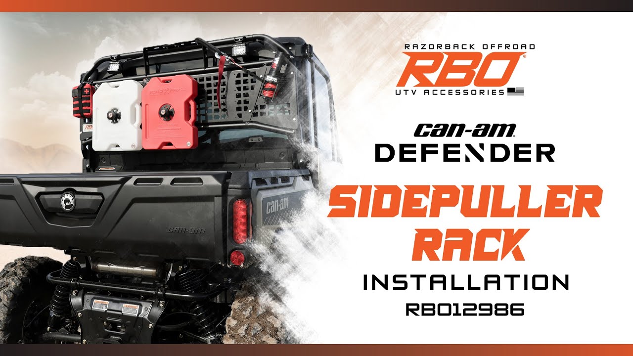 Razorback Offroad™ RBO12896 Can-Am Sidepuller™ Winch Rack | Ultimate Utility & Recovery Solution