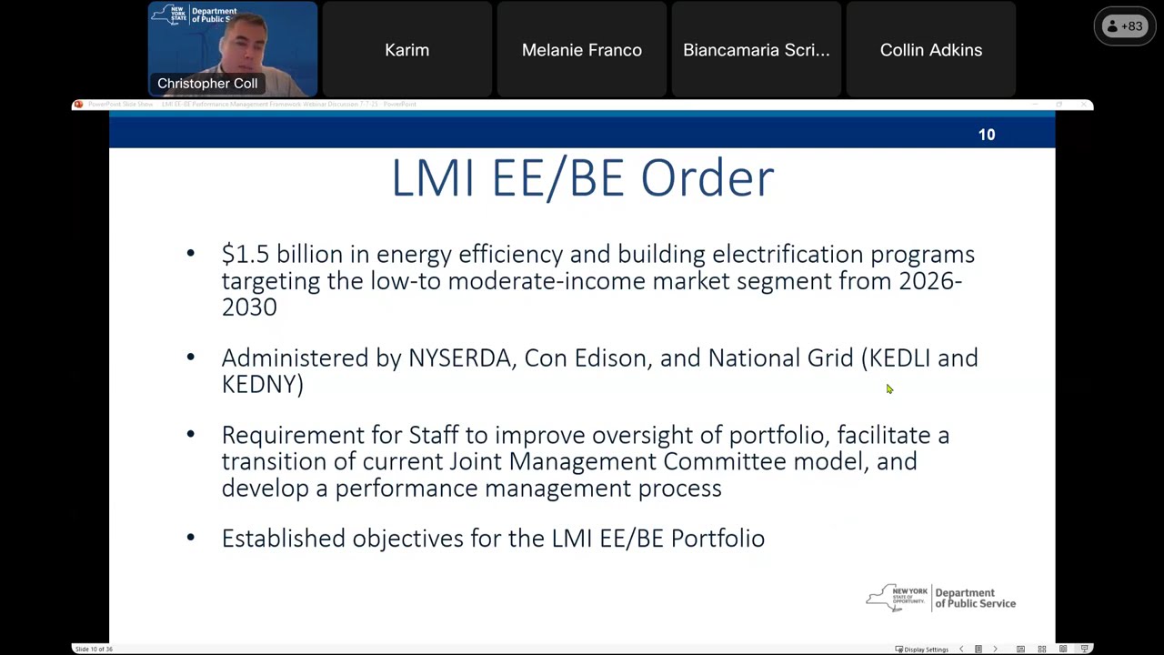 July 7, 2025 LMI EE/BE Performance Management Framework Overview