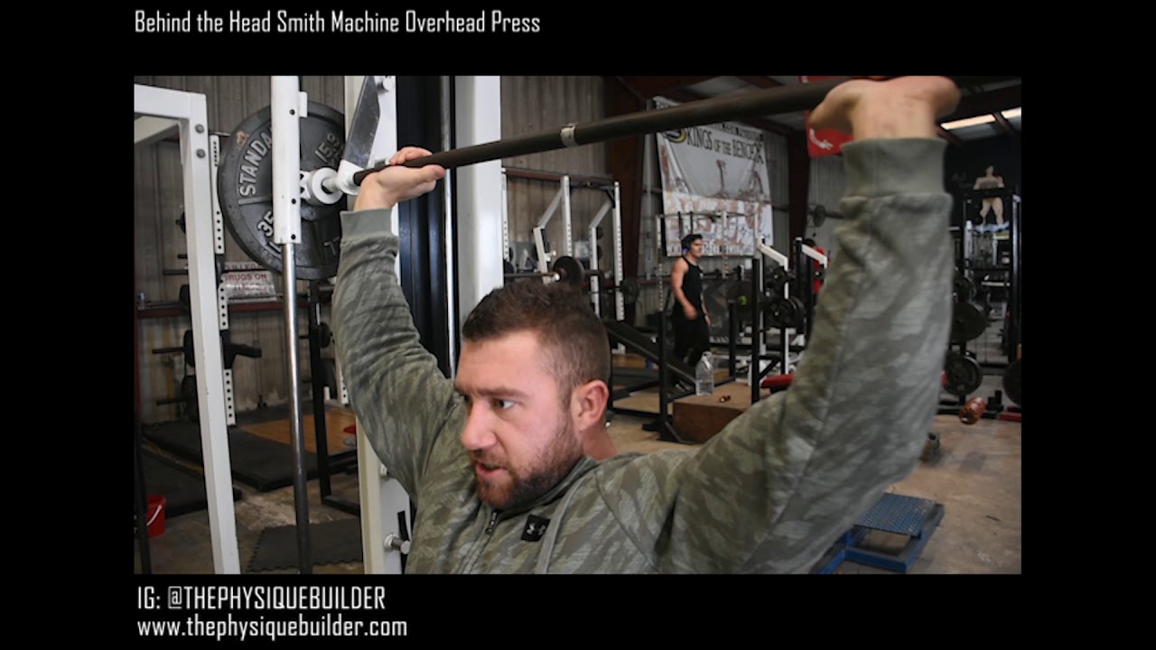 Behind the Head Smith Machine Shoulder Press