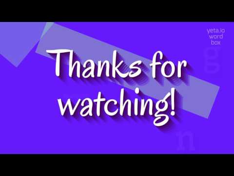 HOW TO PRONOUNCE MORGAN?