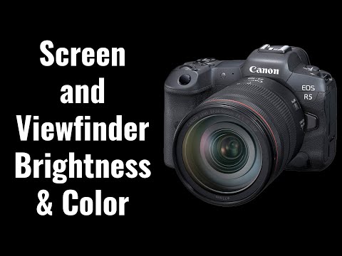 Canon R5 & R6: Screen & viewfinder (brightness & color) (4147C002)