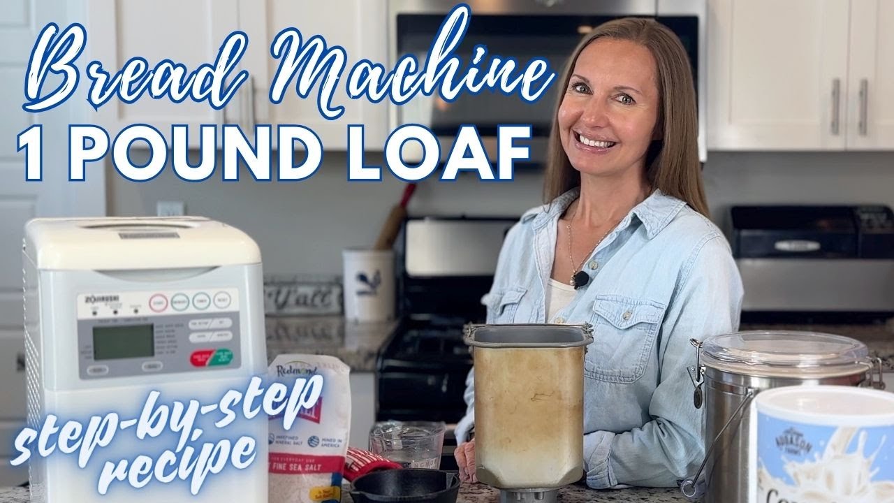 1 lb Bread Machine Recipe for Beginners - Compact Bread Maker Loaf for 2 People - One Pound Loaf