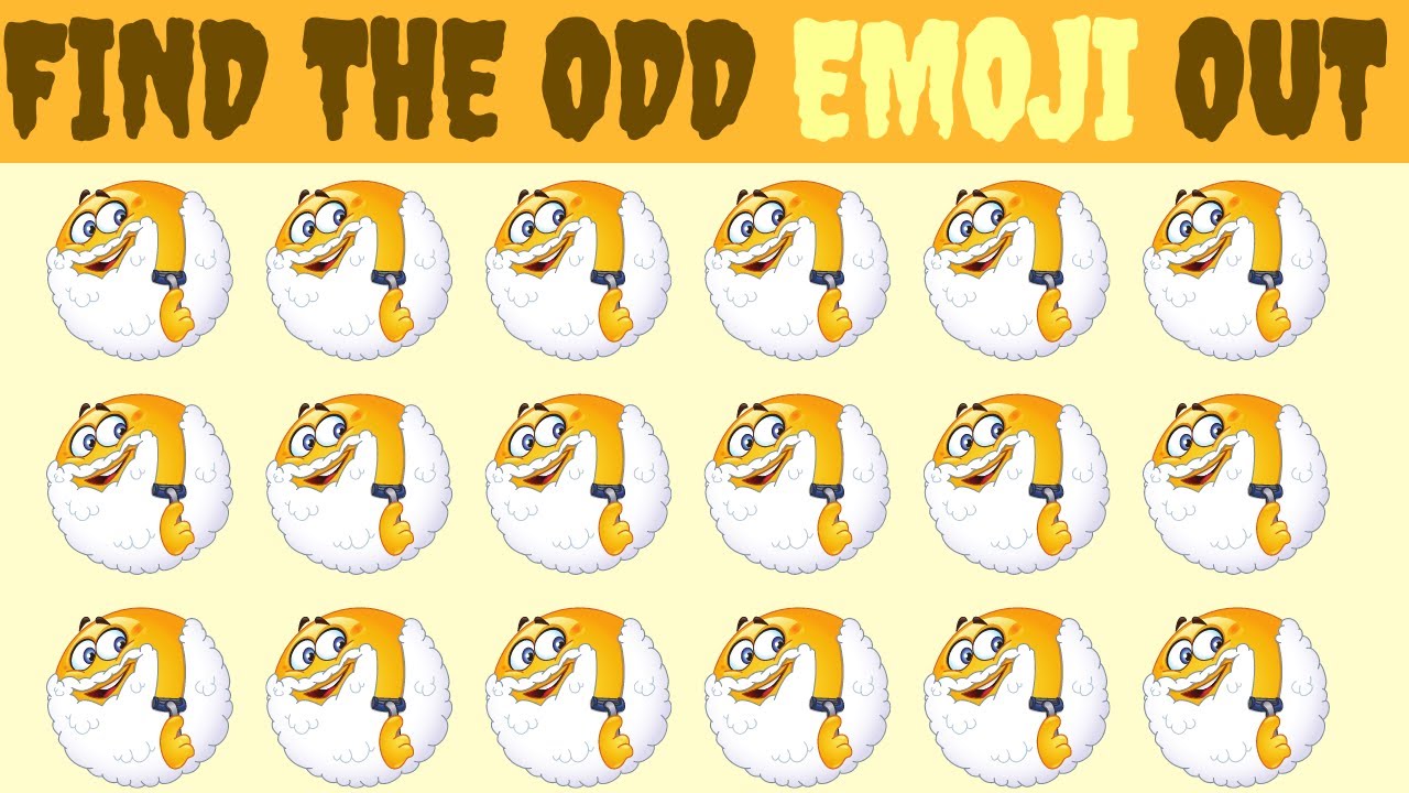 How Good Are Your Eyes? #10 | Find The Odd Emoji Out