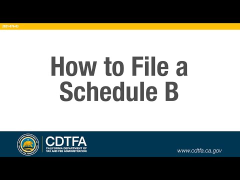 How to File a Schedule B