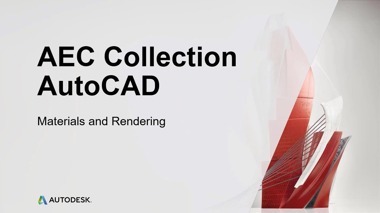 AutoCAD: Materials and Rendering