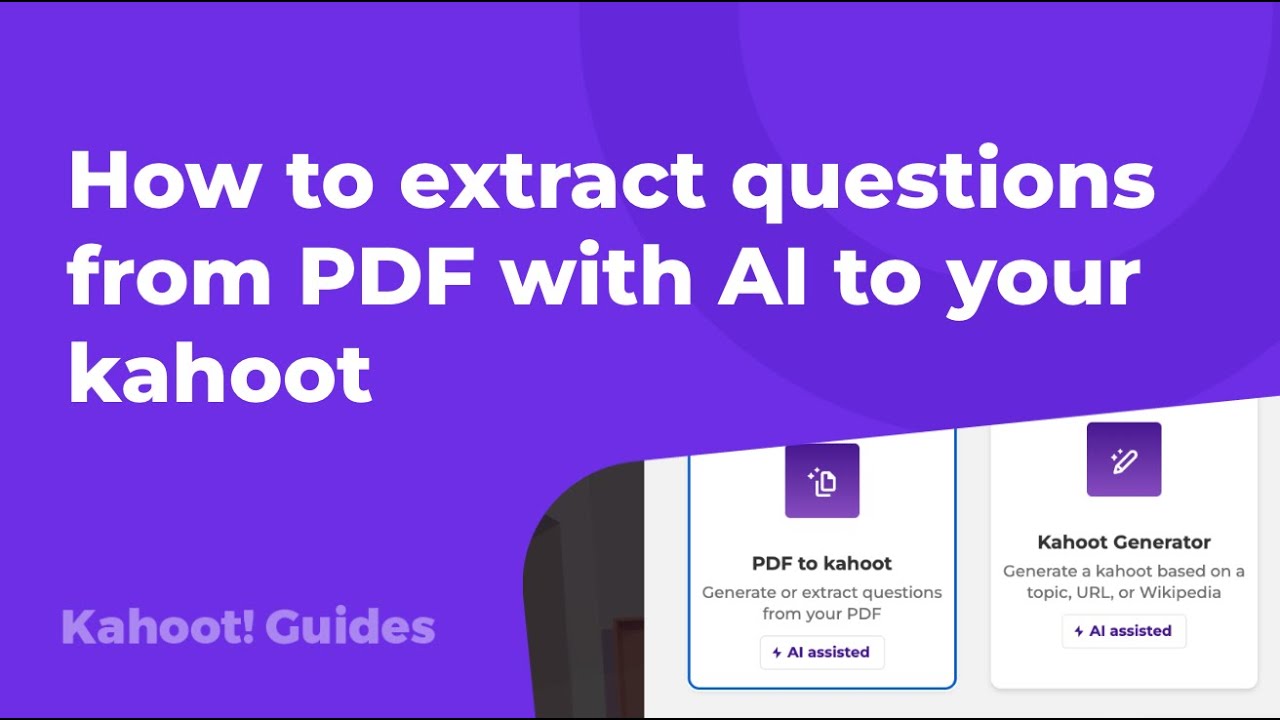 How to extract questions from PDF with AI to your kahoot