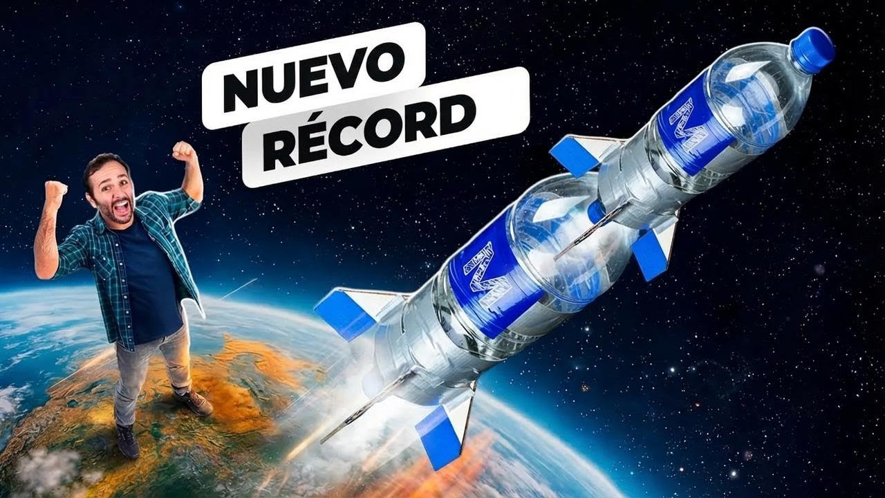 ¡Nuevo récord con cohete hecho de botella PET!