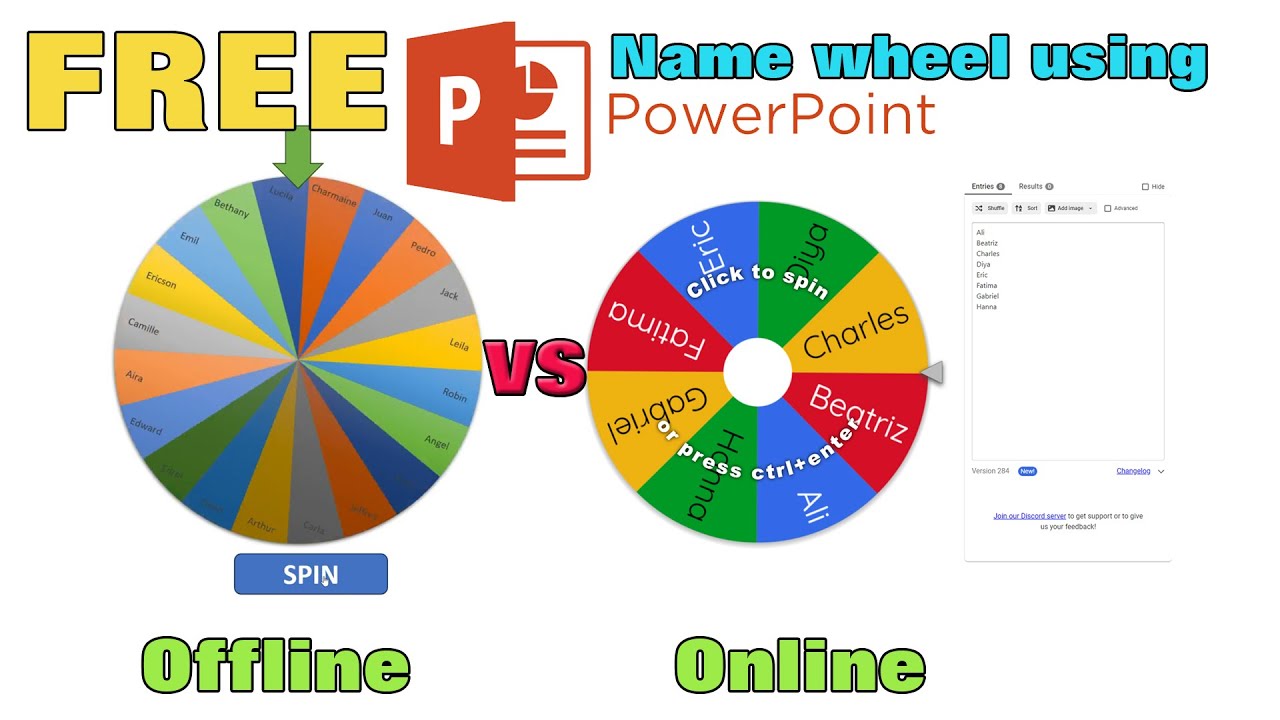 How to create random name picker using PowerPoint