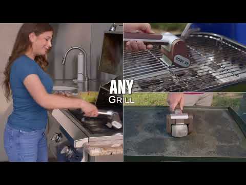 Amazon com Horsepower Giddy Up Bristle Free Spinning Grill Brush w LED, AS SEEN ON TV, Cordless & R
